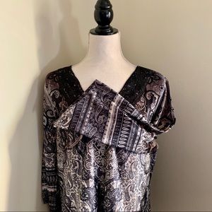 ONE WORLD | Tops | Euc One World Crushed Velvet Top | Poshmark